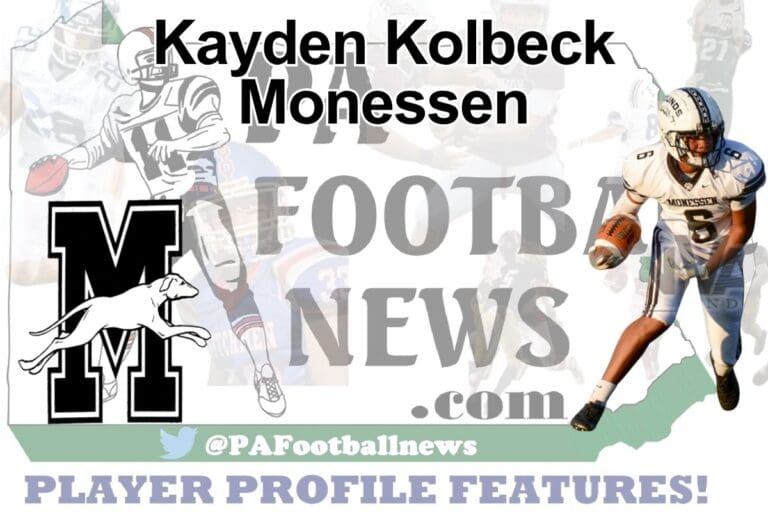 2026 PFN Player Profile: Kayden Kolbeck-WR/DB-Monessen – PA Football News